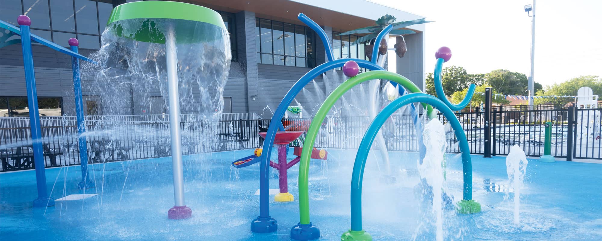 Speer YMCA Splash Pad - Water Play Table and Water Toys - AquaWorx